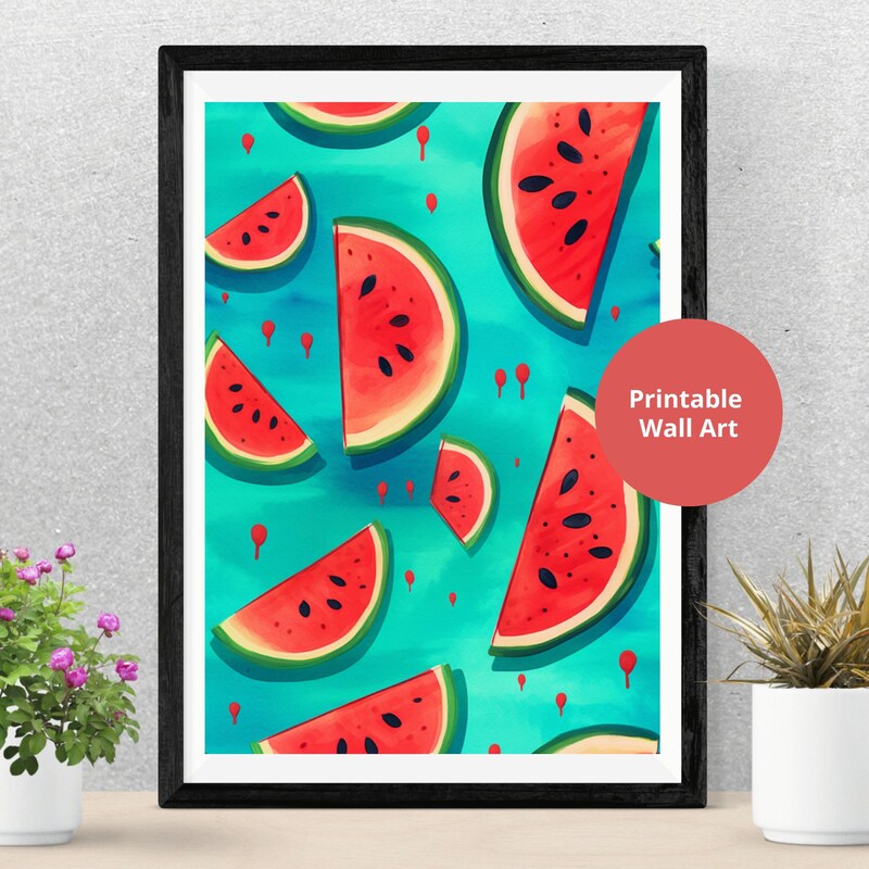 Watermelon Print - Etsy
