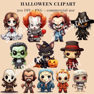 Halloween Clipart 300DPI 4kx4k PNG High Quality Commercial Use - Etsy