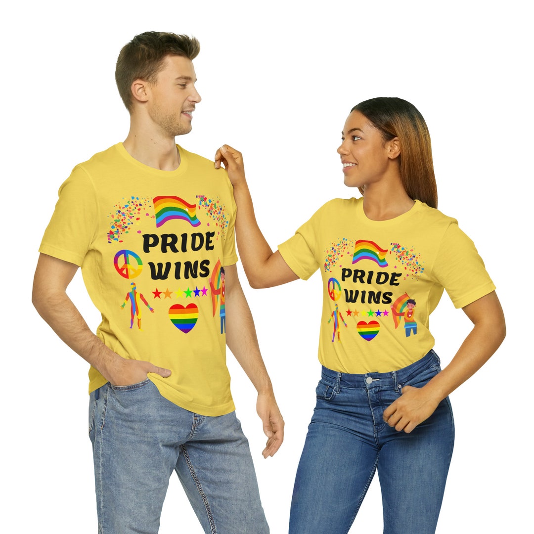 Pride Wins T Shirt , LGBTQI Month Parade Shirt Supporting Community - Etsy
