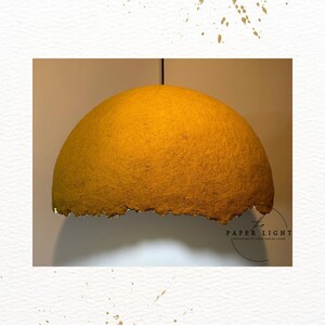 Paper Mache Lamp Globe Yellow Soil Color - Etsy