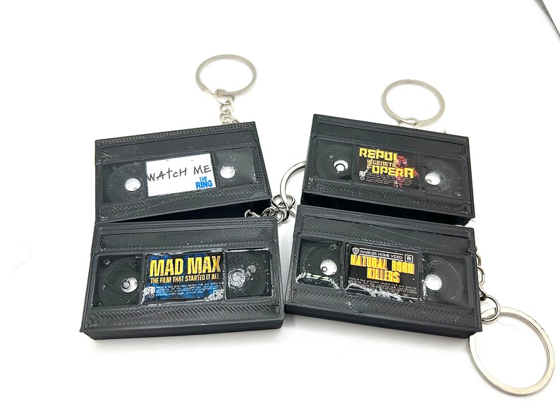 VHS Key Chains- 3D Printed- Movies- Video Tape- 90's - Etsy