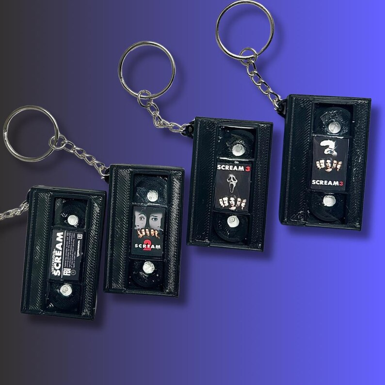 VHS Key Chains- 3D Printed- Movies- Video Tape- 90's - Etsy