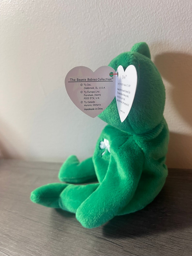 Ty Beanie Baby Erin *rare With Multiple Tag Errors* - Etsy