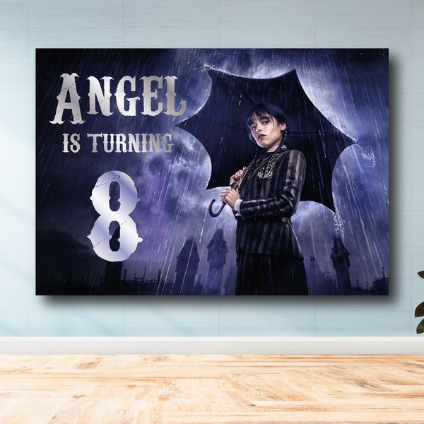 Wednesday Personalized Backdrops - Etsy