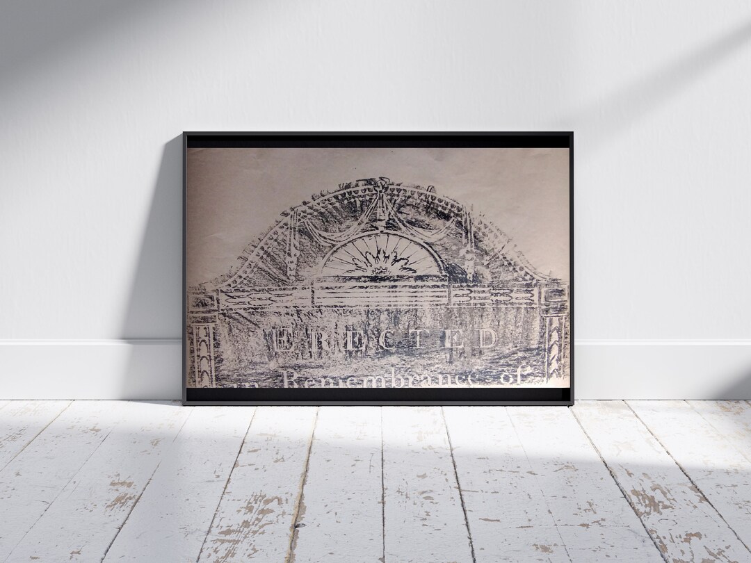 Erected Departed Gravestone Rubbing Gothic - Etsy