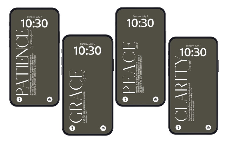 Christian Wallpaper, High Resolution, 8 Pack, Bible Verse Lock Screen ...