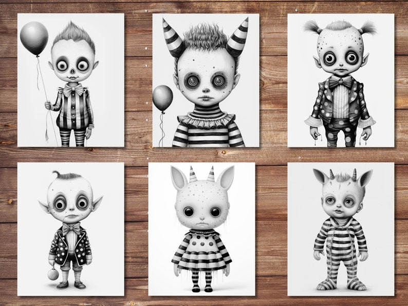 Little Monsters Vol. 2 Coloring Set | Printable Digital Download - Etsy