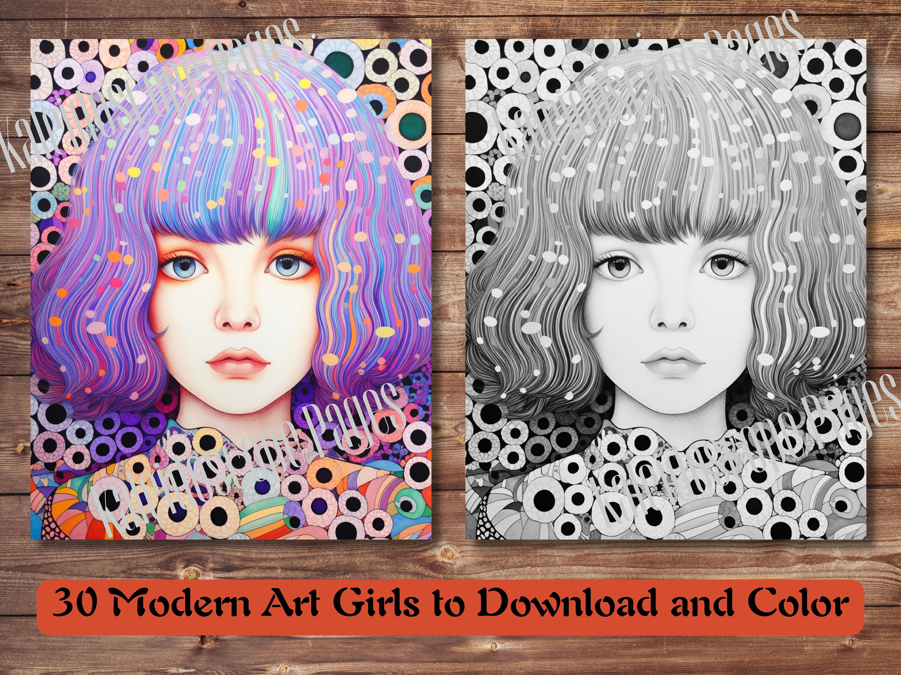 Seeing Spots Vol. 1 Coloring Set | Printable Digital Download - Etsy