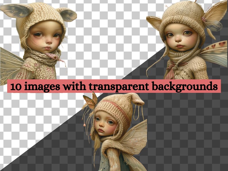 Yarn Fairies Digital Clipart Bundle 1 | Printable Digital Download - Etsy