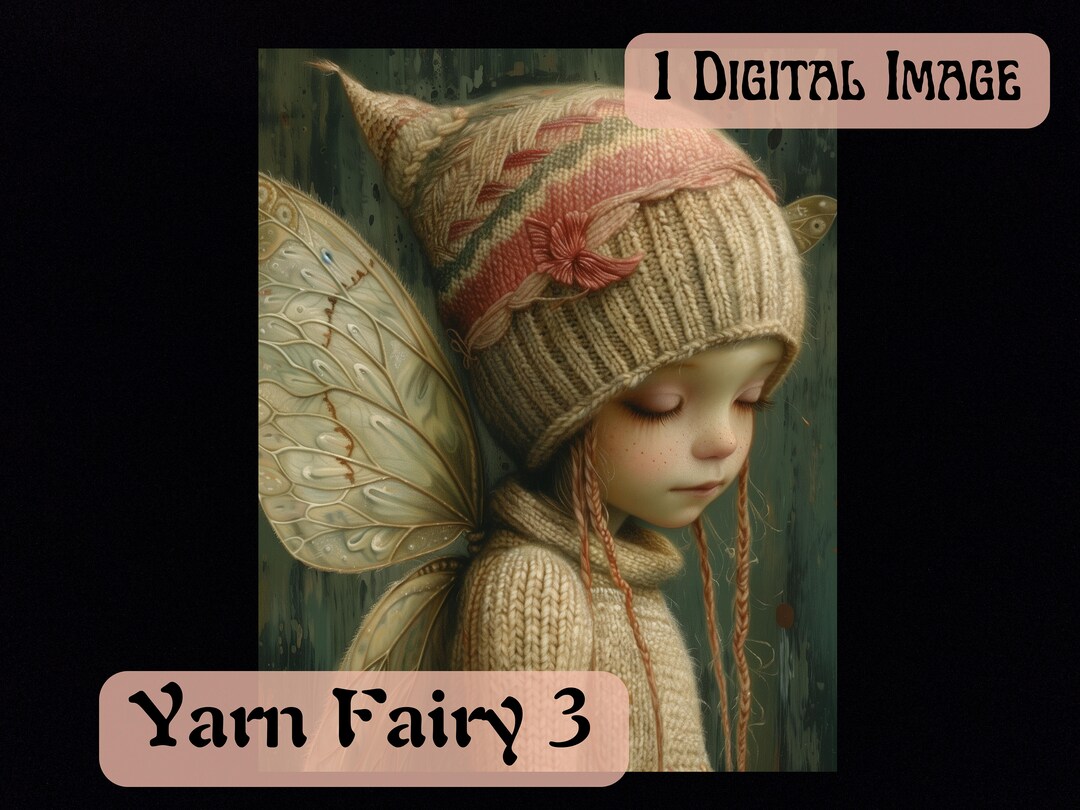 Yarn Fairy 3 Digital Art Printable Download - Etsy