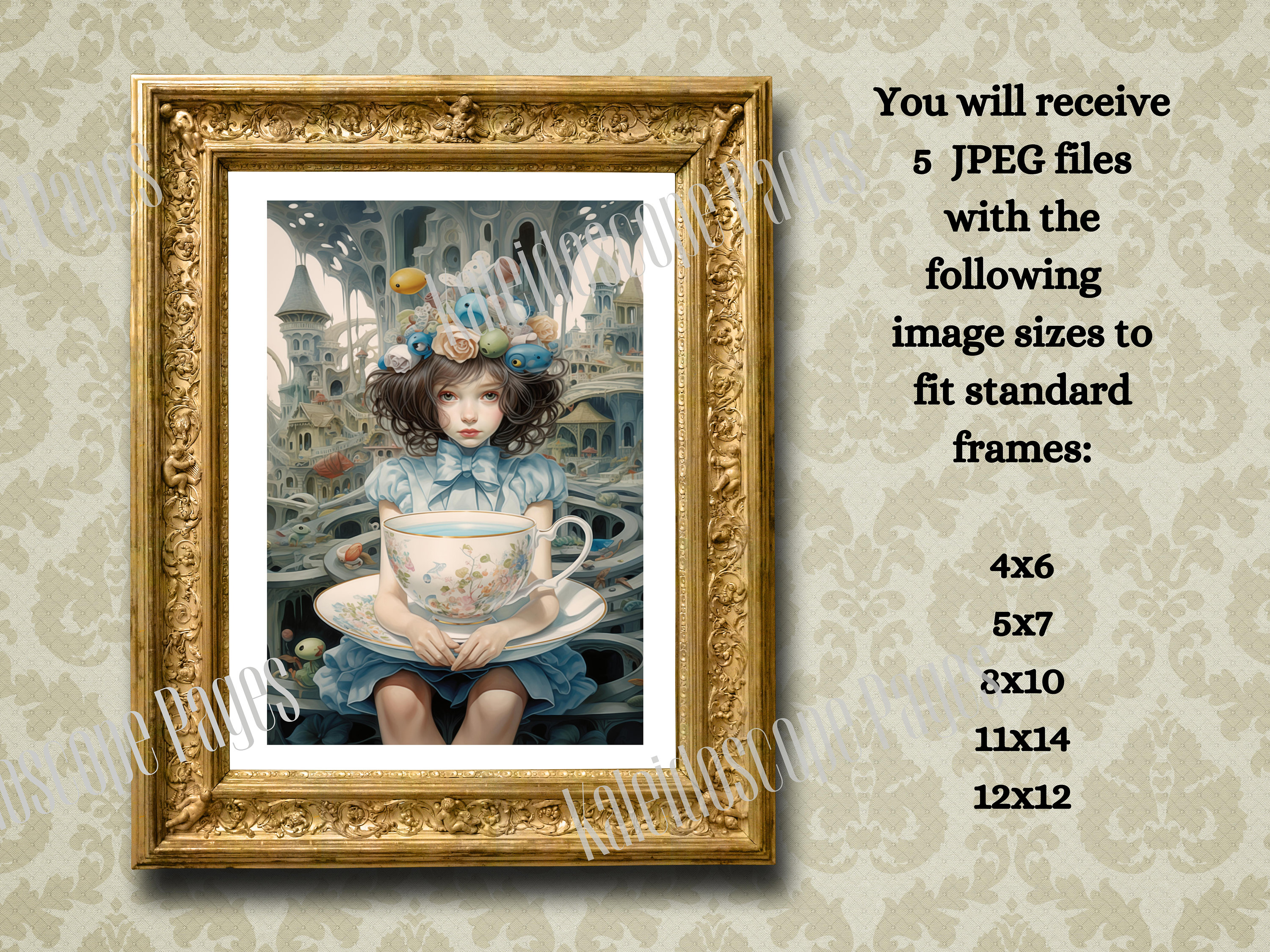 Tea Time Digital Art| Printable Digital Download - Etsy
