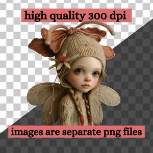 Yarn Fairies Digital Clipart Bundle 1 | Printable Digital Download - Etsy