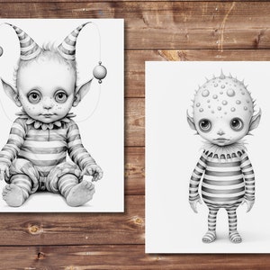 Little Monsters Vol. 2 Coloring Set | Printable Digital Download - Etsy