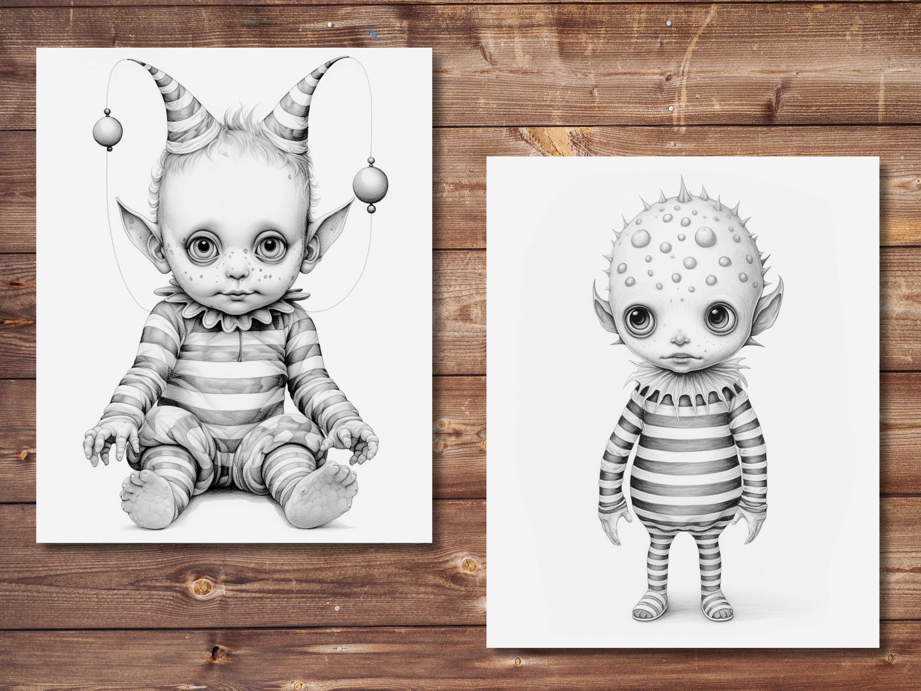 Little Monsters Vol. 2 Coloring Set | Printable Digital Download - Etsy