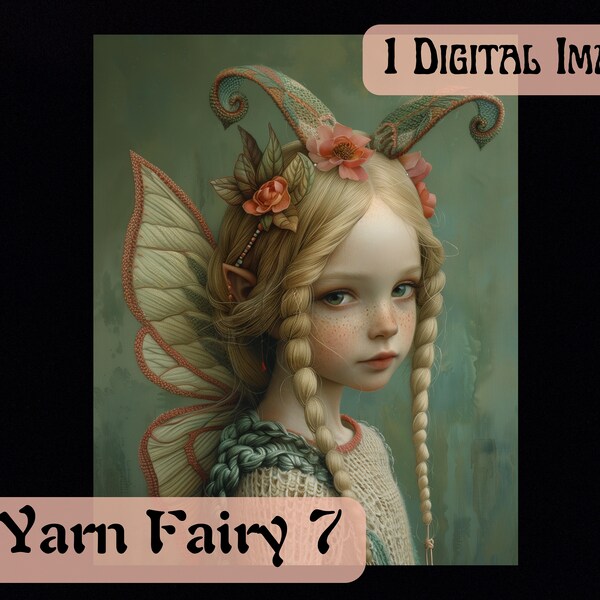 Yarn Fairies Digital Clipart Bundle 1 Printable Digital Download - Etsy