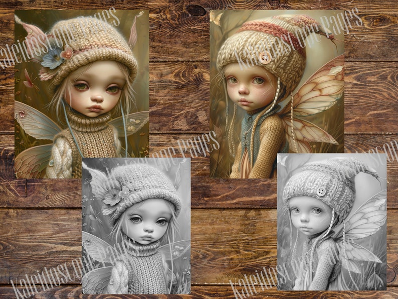 Yarn Fairies Vol. 1 Coloring Set Printable Digital Download - Etsy