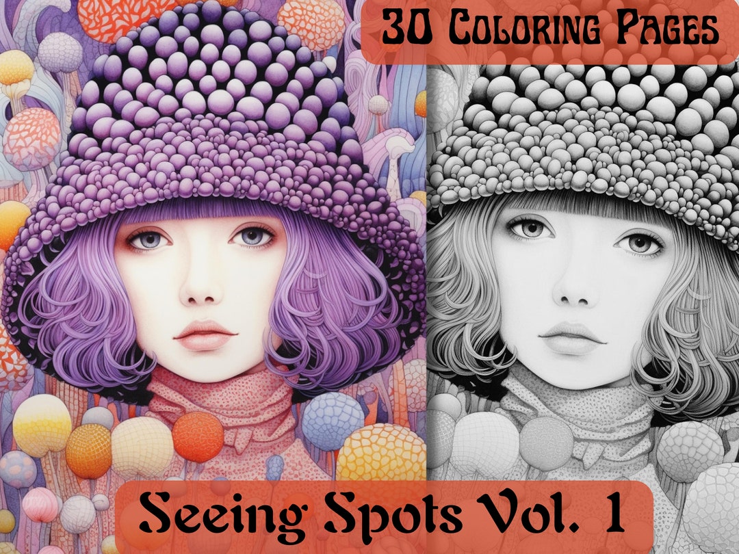 Seeing Spots Vol. 1 Coloring Set | Printable Digital Download - Etsy