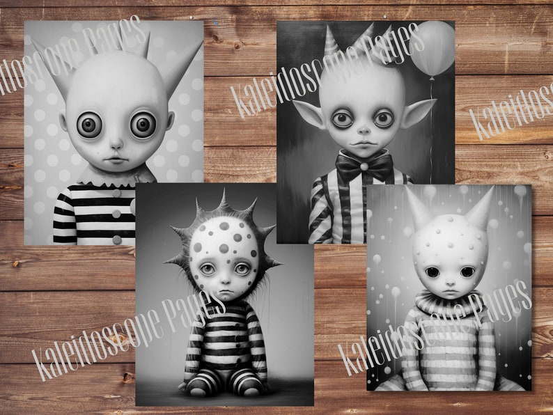 Little Monsters Vol. 1 Coloring Set Printable Digital - Etsy