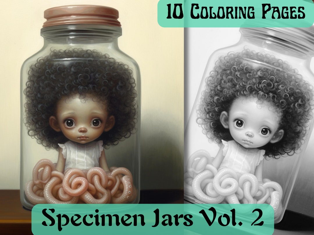 Specimen Jars Vol. 2 Coloring Set | Printable Digital Download - Etsy