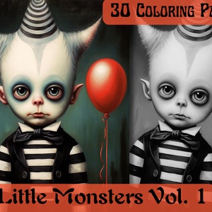 Little Monsters Vol. 1 Coloring Set Printable Digital - Etsy