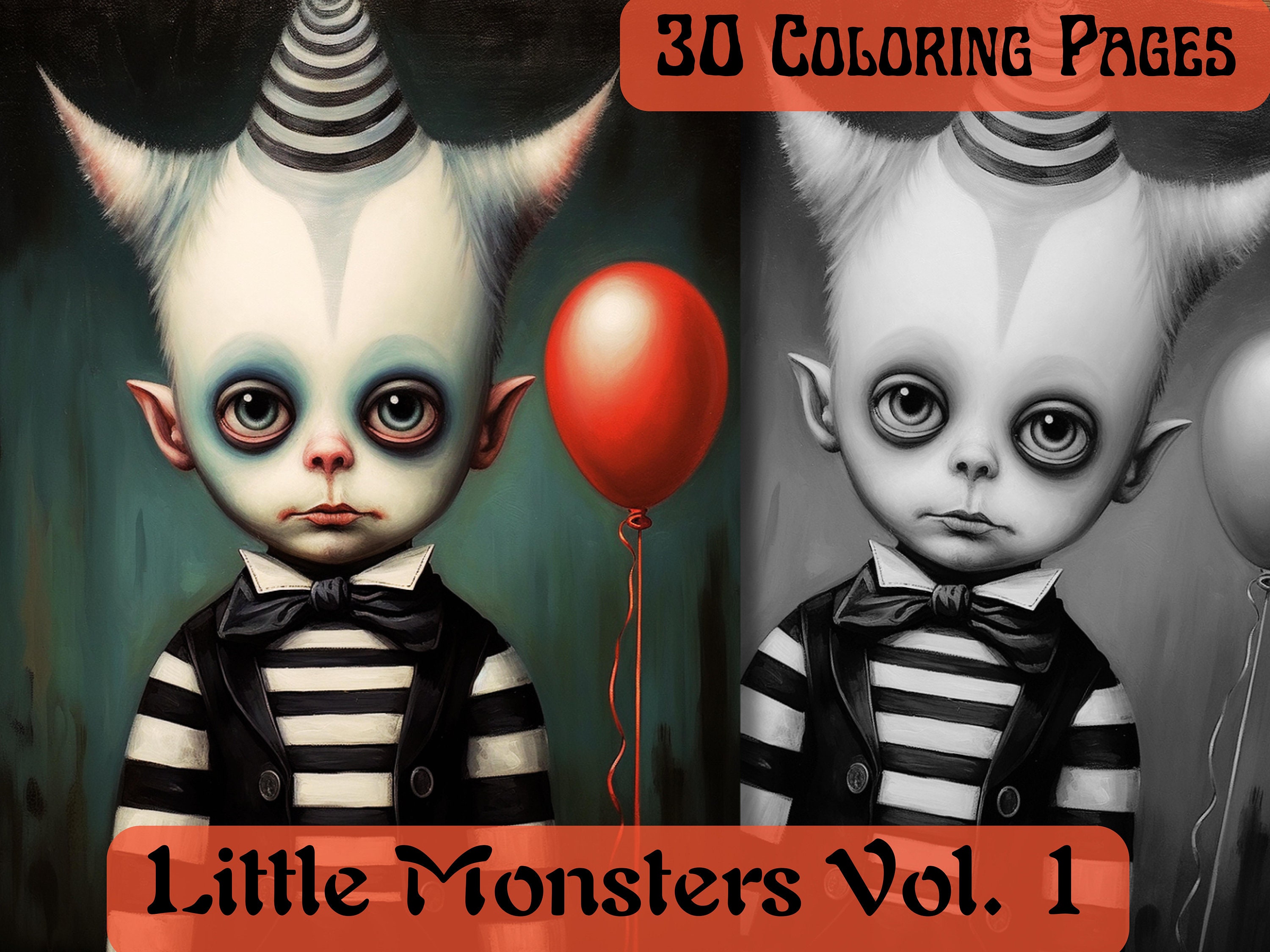 Little Monsters Vol. 1 Coloring Set Printable Digital - Etsy