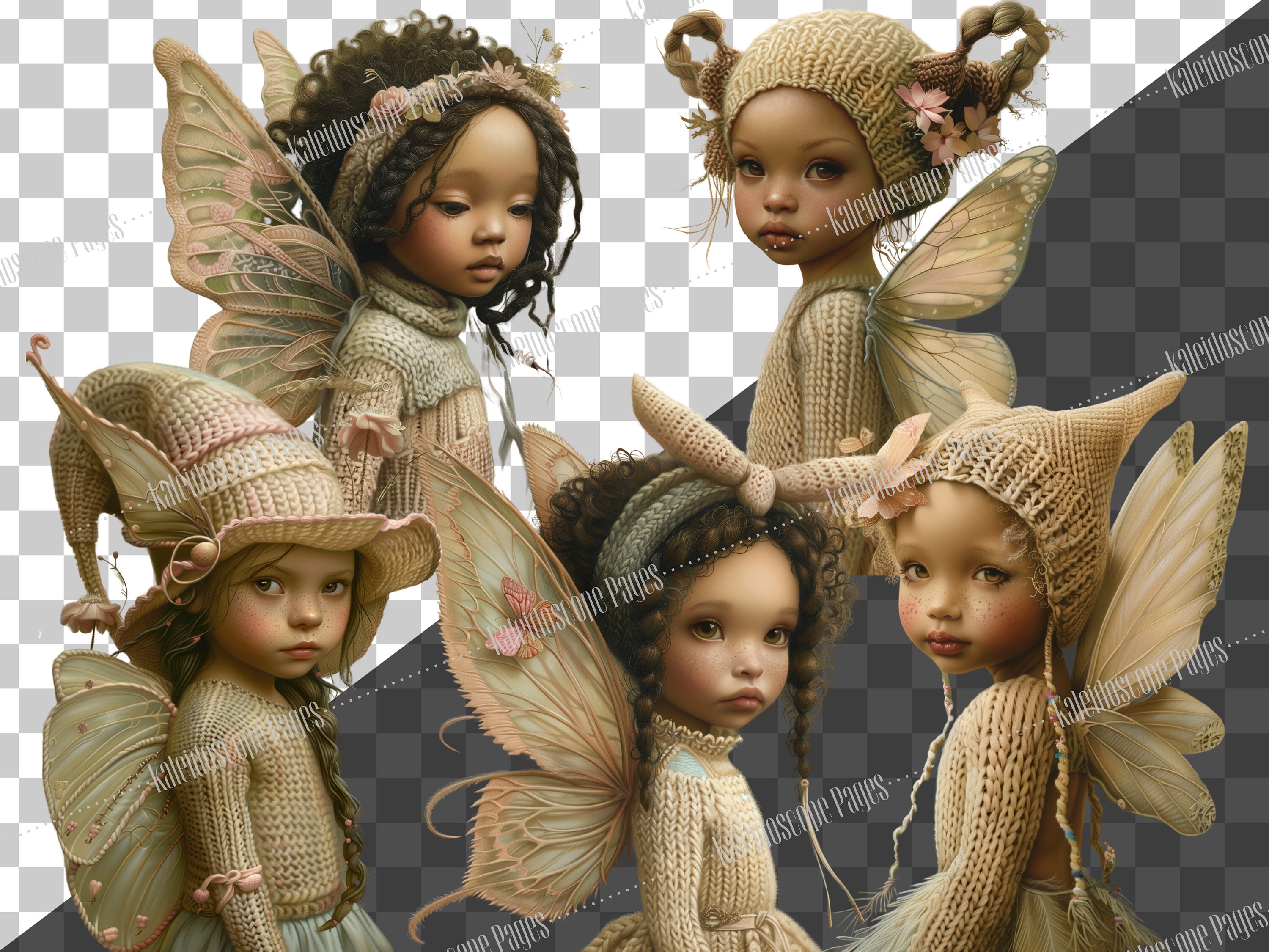 Yarn Fairies Digital Clipart Bundle Volume 3 Printable Digital Download ...