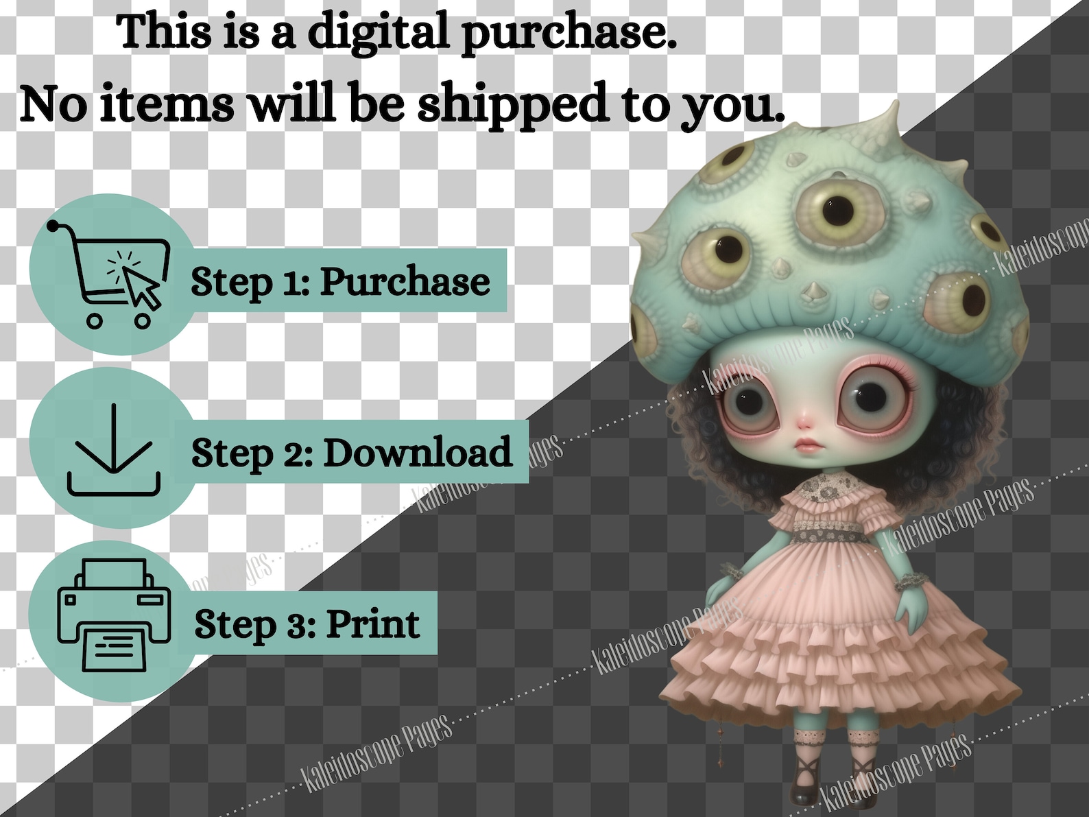 Mesmer-eye-zing Monsters Clipart Bundle 1 | Printable Digital Download ...