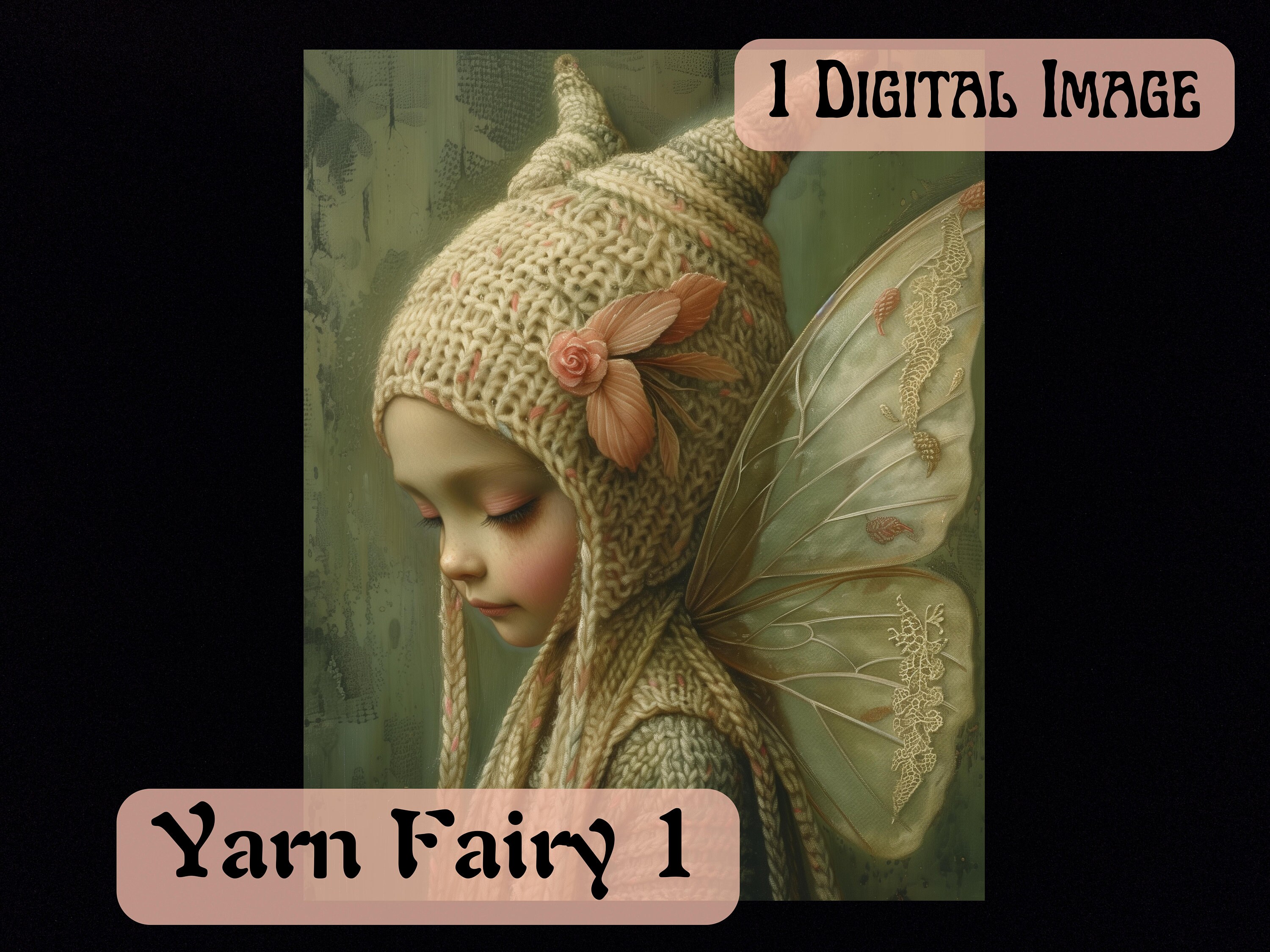Yarn Fairy 1 Digital Art Printable Download - Etsy