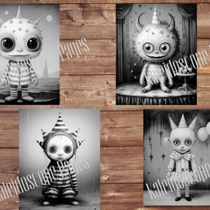 Little Monsters Vol. 1 Coloring Set | Printable Digital Download - Etsy