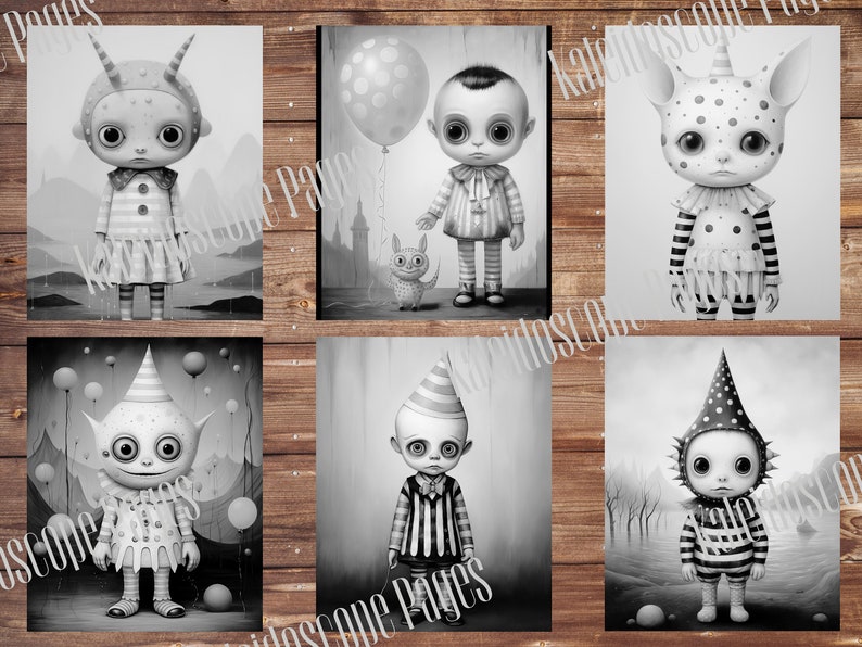 Little Monsters Vol. 1 Coloring Set Printable Digital - Etsy