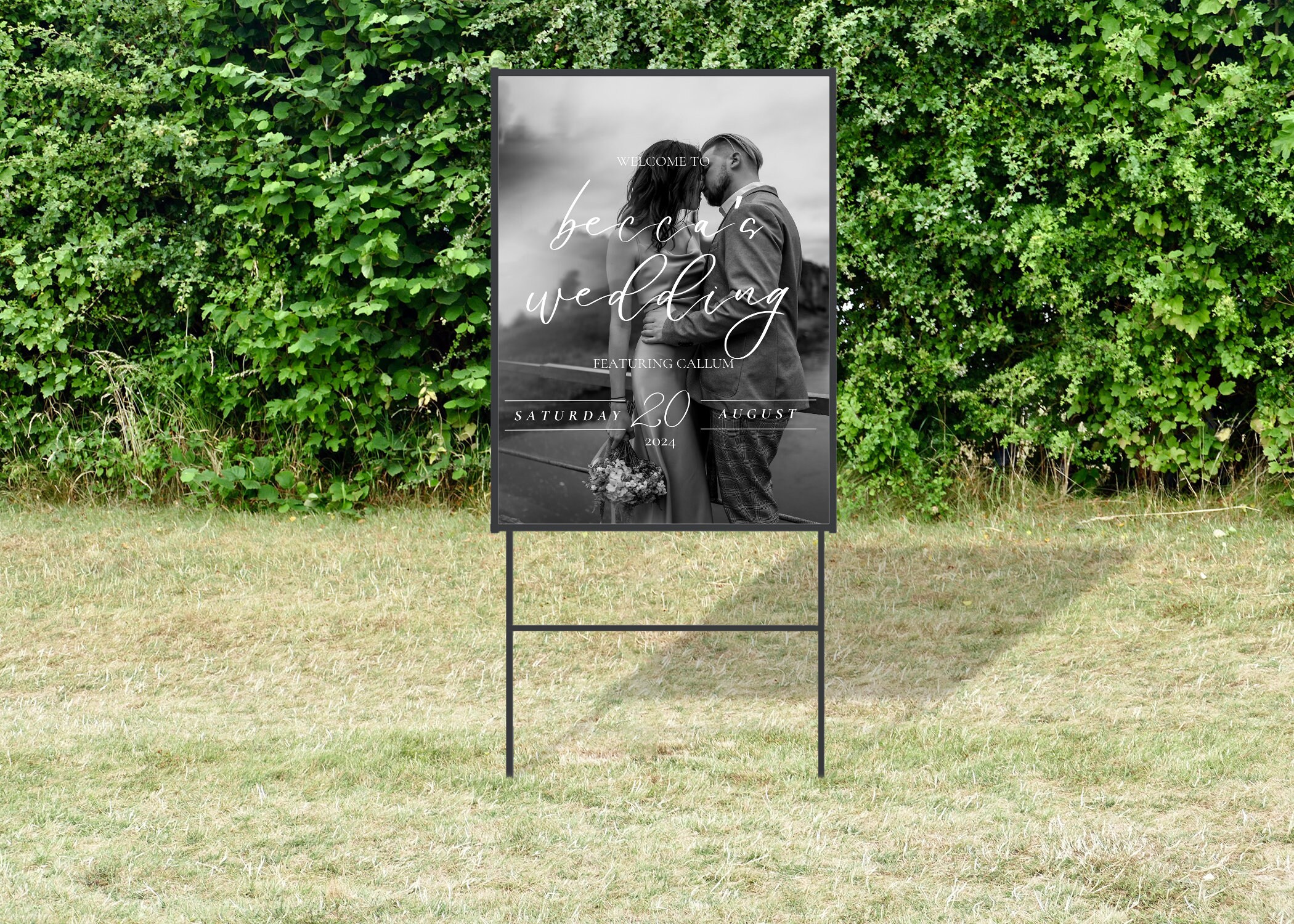 Featuring Wedding Sign Welcome Photo Template Welcome Wedding Board ...