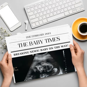 Newspaper Pregnancy Announcement Template, Pregnancy Newspaper ...