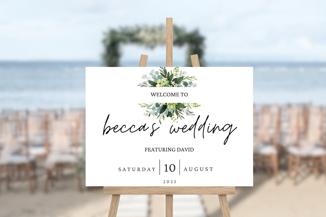 Featuring Wedding Sign, Funny Wedding Sign, Featuring Husband, Wife's ...