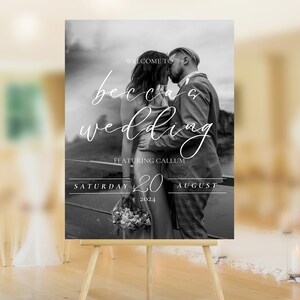 Featuring Wedding Sign Welcome Photo Template Welcome Wedding Board ...