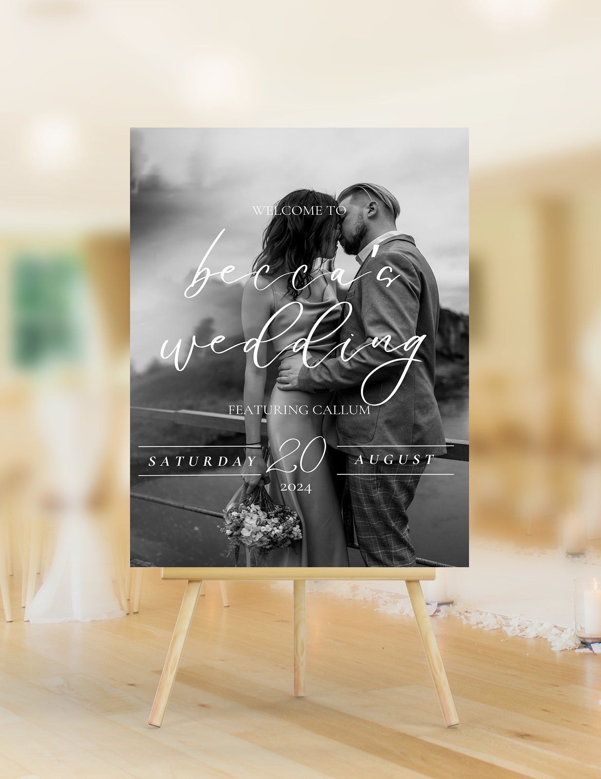 Featuring Wedding Sign Welcome Photo Template Welcome Wedding Board ...