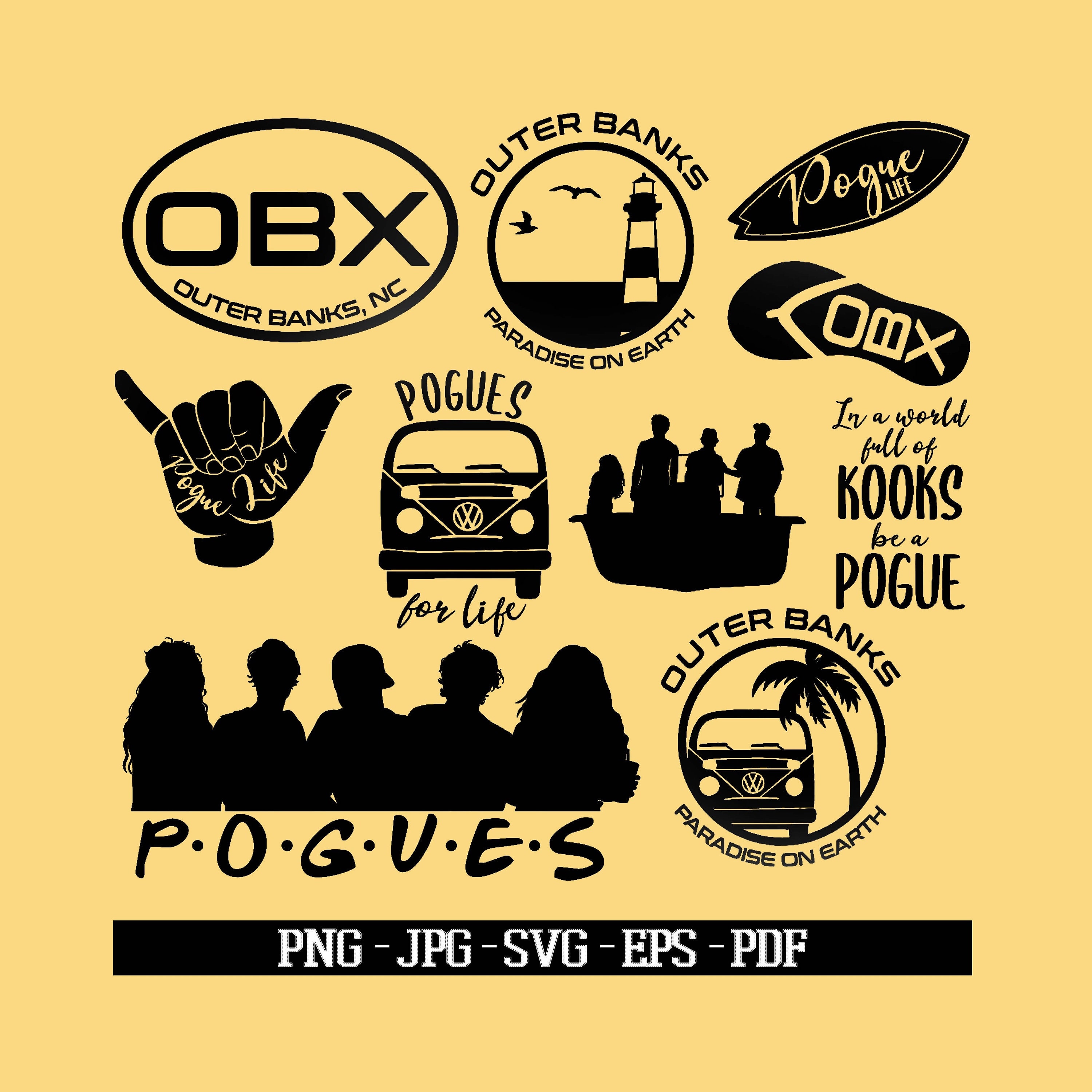 Outer Banks SVG Bundle Outer Banks Pogue Pogue for Life - Etsy Ireland