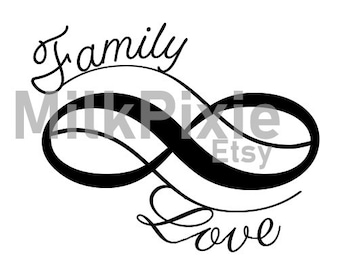 Infinity Symbol 3 Hearts PNG SVG JPG Digital Download Tattoo Flash - Etsy