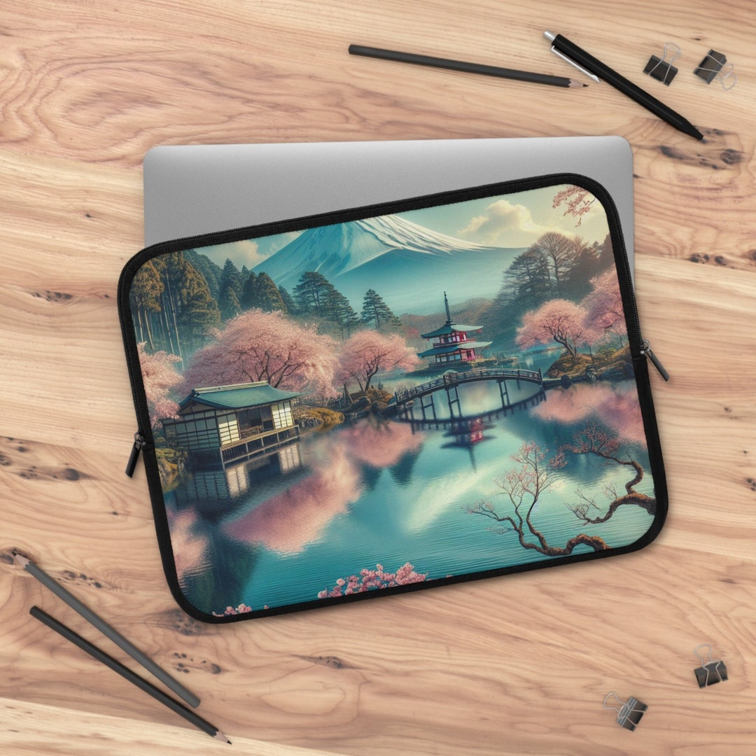 Japanese Style Laptop Sleeve, Laptop Sleeve, 13in Laptop Sleeve, Japan ...