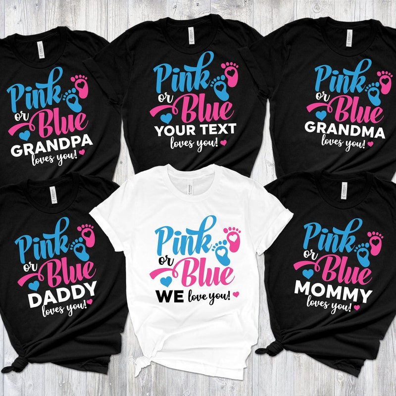 Gender Reveal Tshirt Mom - Etsy