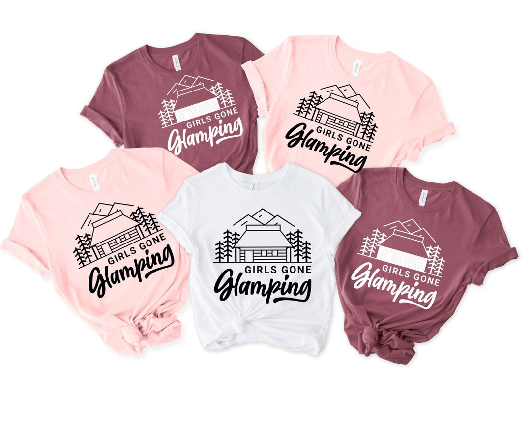 Girls Gone Glamping Shirt,camping Shirt,girl Camp Shirt,party Girl ...