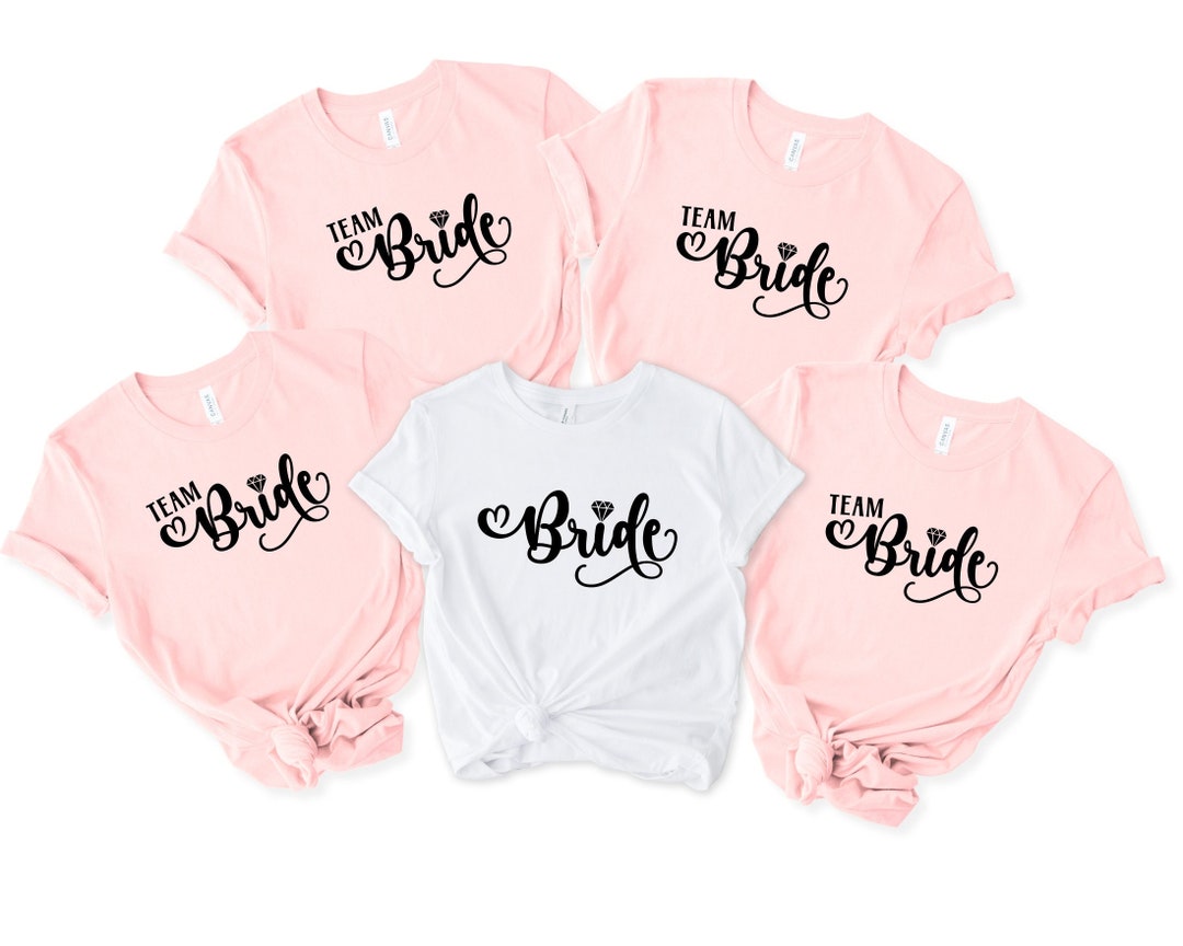 Bachelorette Shirts,team Bride Shirts,bride Shirt,bride Squad Tshirts ...