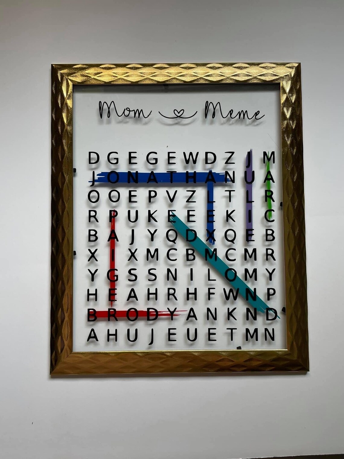 Customized Word Search - Etsy