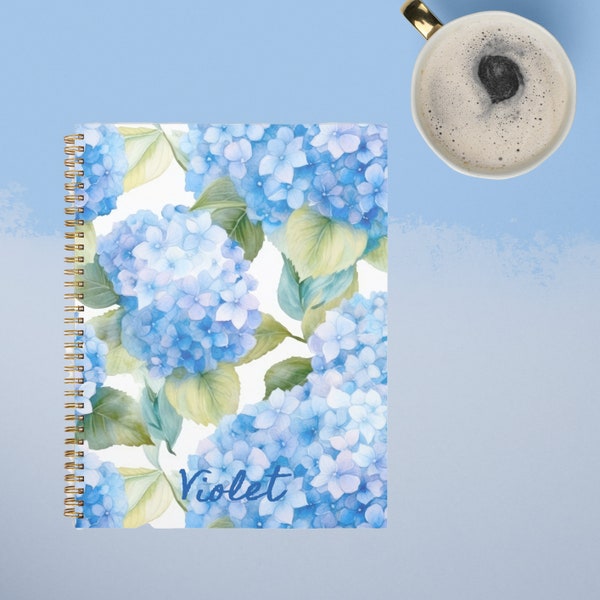 Personalized Spiral Notebook 85x11 - Etsy