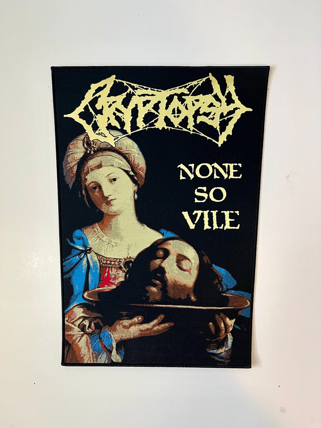 Cryptopsy - None so Vile BLACK Border Woven Back Patch Officially ...