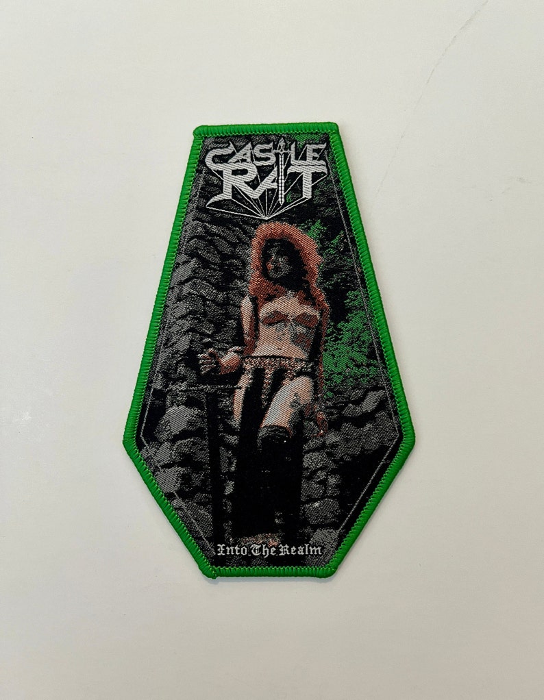 Castle Rat Into the Realm GREEN Border Officially Licensed Woven Patch ...