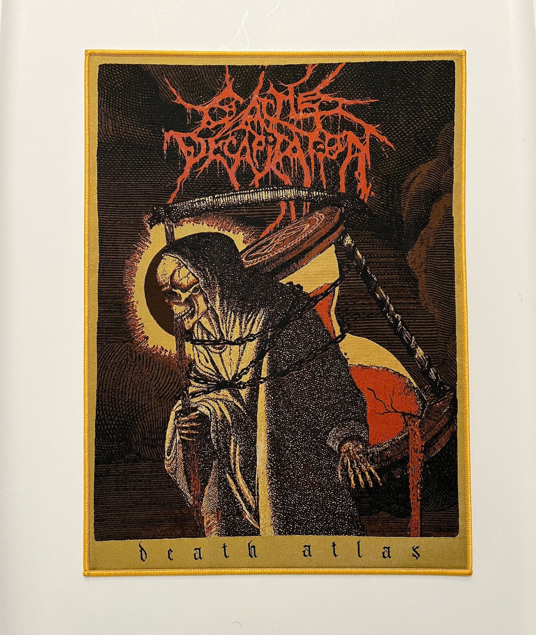 EXTREMELY RARE Cattle Decapitation - Death Atlas Official Woven Back ...