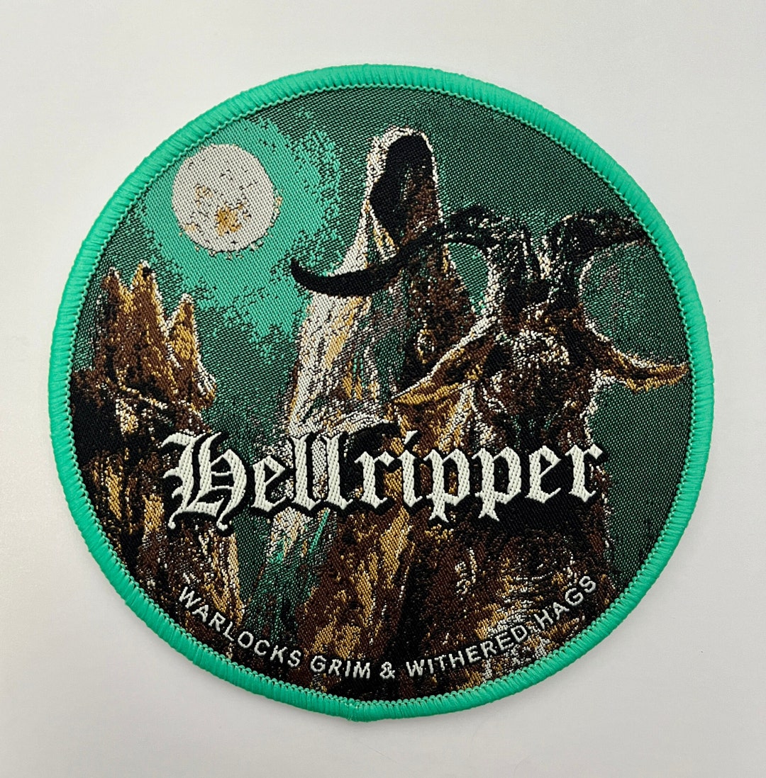 Hellripper Warlocks Grim & Withered Hags GREEN Border Woven Patch Officially Licensed New SOLD ...