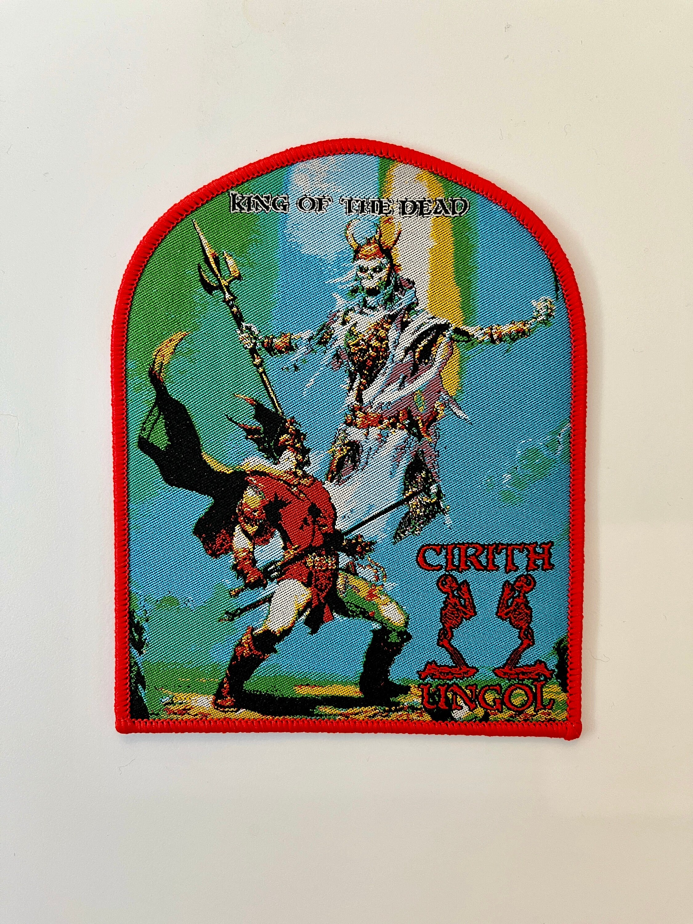 Cirith Ungol King of the Dead RED Border Officially Licensed Woven ...