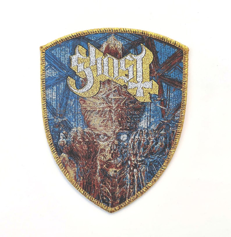 Ghost - Impera Gold Glitter Border Officially Licensed Woven Strip Patch SOLD OUT Direct - Etsy