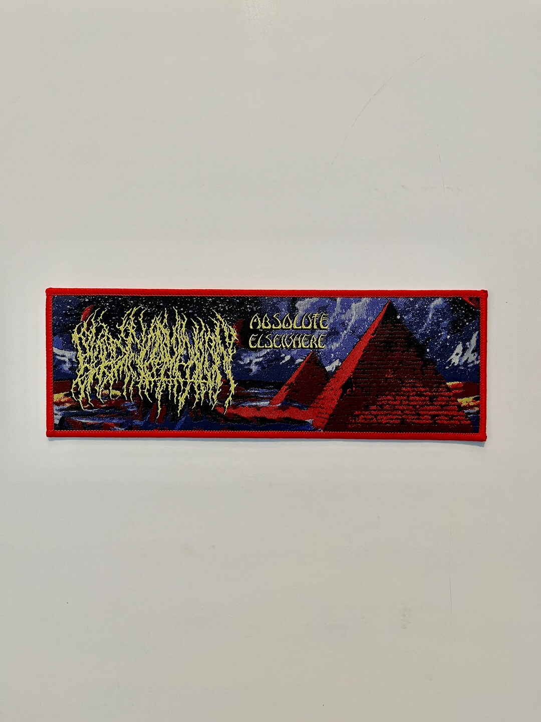 Blood Incantation - Absolute Elsewhere RED Border Woven Strip Patch ...